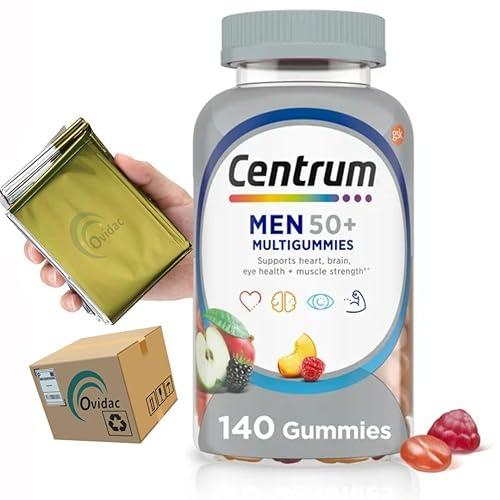 Centrum Silver Men 50+ Multigummies Multivitamin Supplement Gummies, Assorted Fruit ...