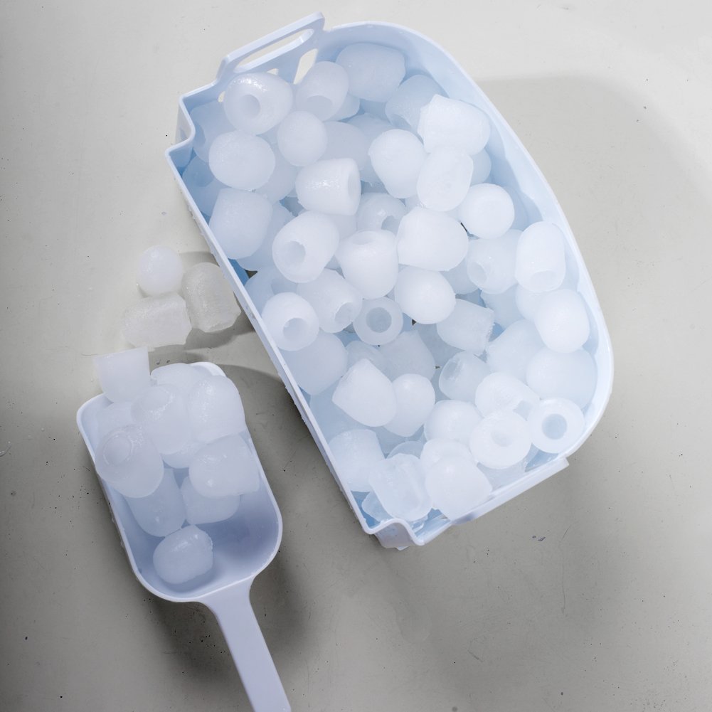 Countertop Ice Maker Portable Nugget Ice Machine Chewable Compact Mini ...