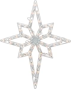 Amazon.com: Northlight 18" Lighted Star of Bethlehem Christmas Window ...