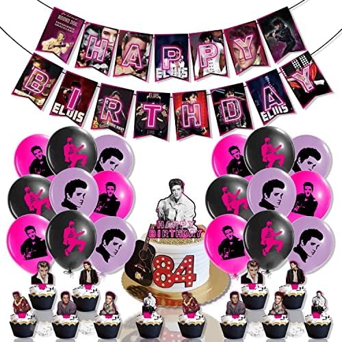 Rock Party Decorations Rock Singer Birthday Party Supplies Includes ...