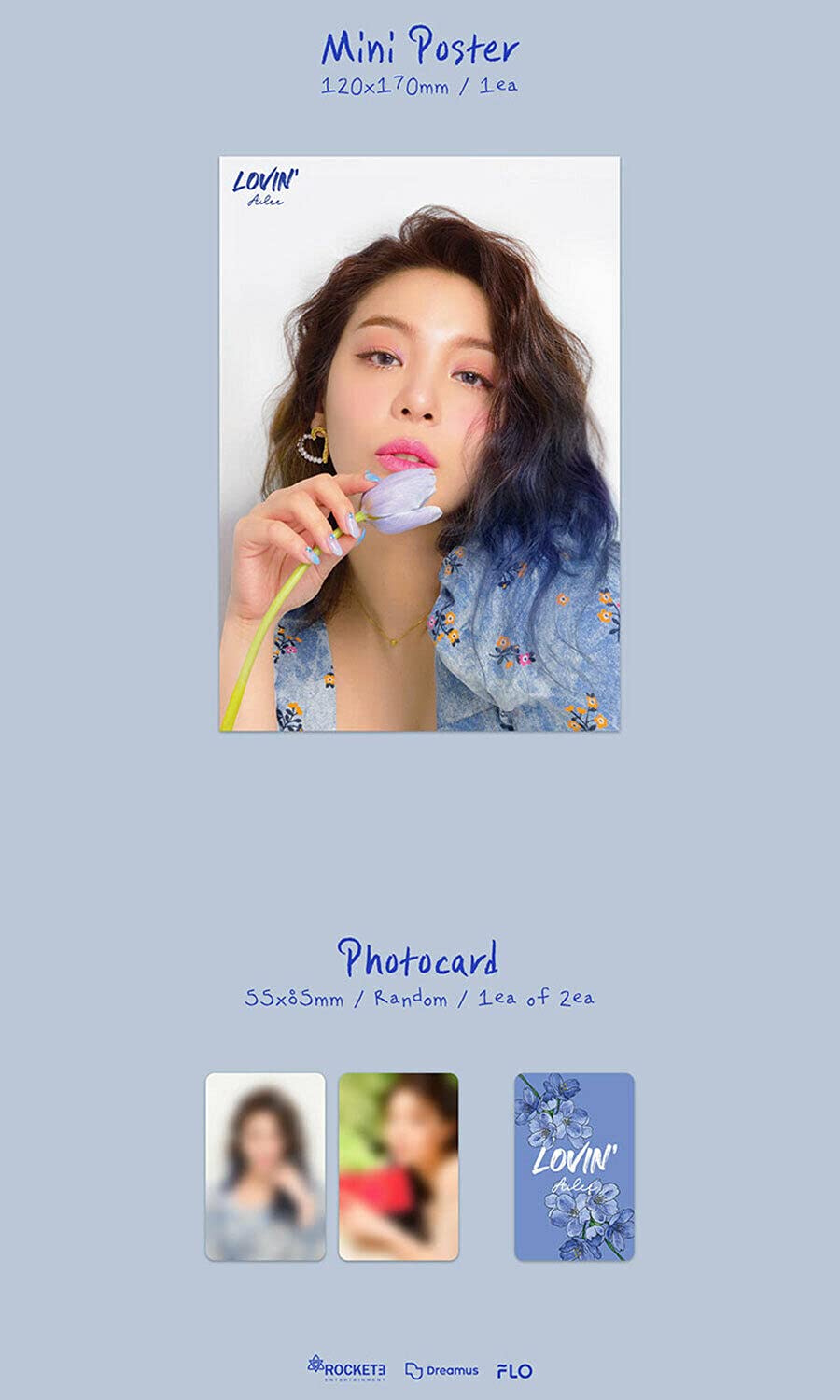 AILEE [LOVIN`] Album CD+38p Coloring Book+Sticker +2 Coloring Post Card ...