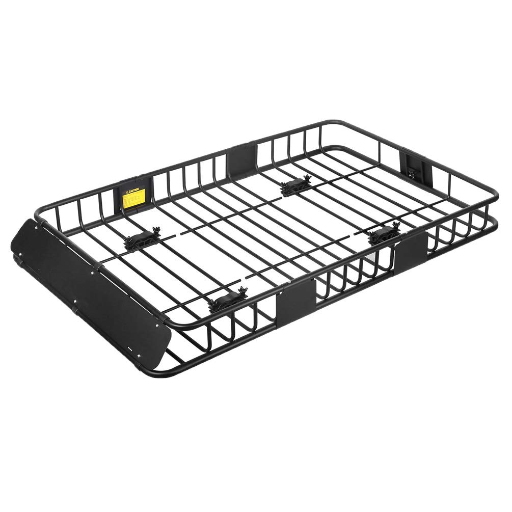 XCAR High Side Folding Hitch Mount Rear Cargo Rack Carrier Luggage ...