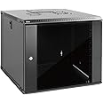 Amazon.com: TECMOJO 9U Wall Mount Server Cabinet IT Network Rack Enclosure Lockable Door and ...
