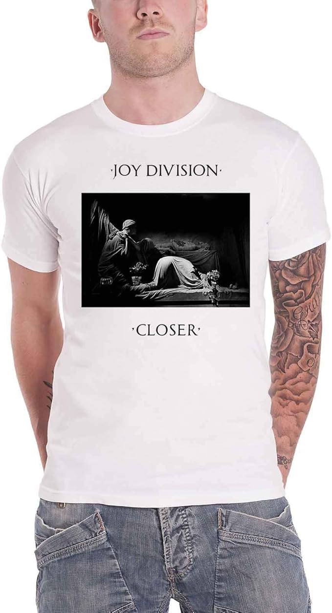 Joy Division T Shirt Classic Closer Band Logo Official Mens White ...