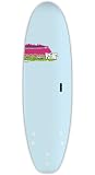 Amazon.com : BIC Sport ACS Natural Surfboard (White/Red, 7-Feet X 9 ...