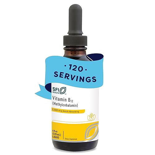 Klaire Labs Vitamin B12 Liquid Drops 5mg - Mood & Cognitive Support ...