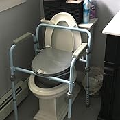 Amazon.com: Drive Medical Folding Bedside Commode Seat with Commode ...