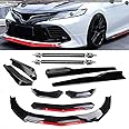 Amazon.com: Front Front+Rear Bumper Lip Spoiler Splitter Body Kit Side ...