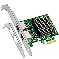 Amazon.com: GLOTRENDS LE8202 2-Port Gigabit PCIe Ethernet Network Card, 2 x RTL8111H Chip, 2 x ...