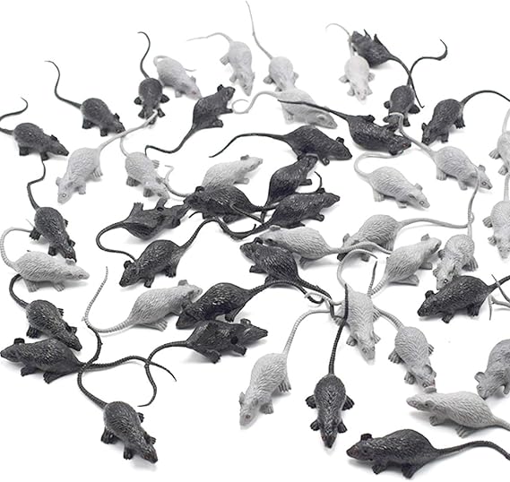 Amazon.com: STUDYY 30 Pack Mini Simulated Mouse Model Realistic Terror ...