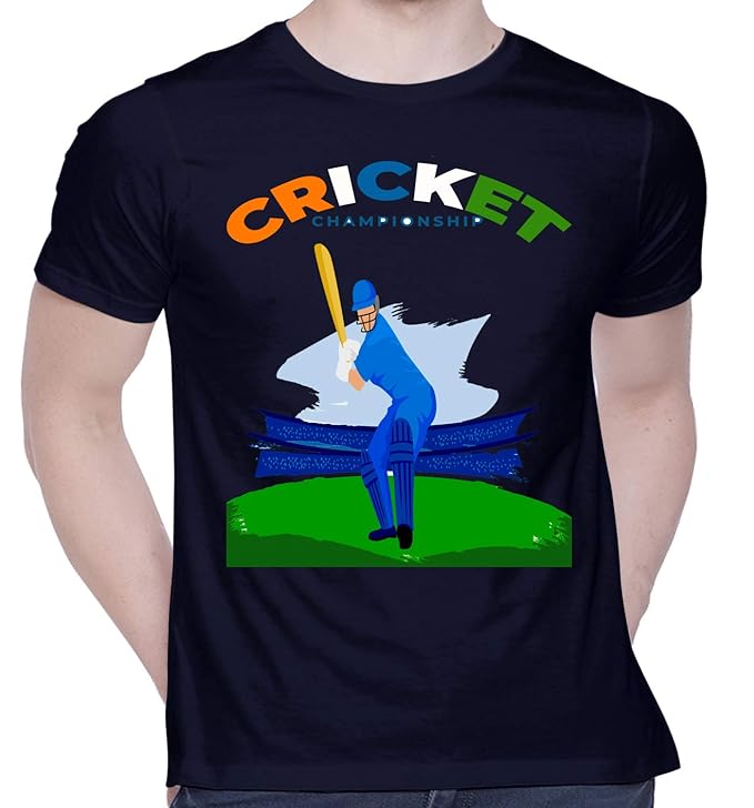 Buy Graphic Printed T-Shirt for Unisex Cricket Tshirt | Casual Half ...