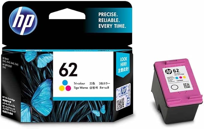 HP Ink Cartridge HP 62 Tri-Color Original Ink Cartridge - Ink ...
