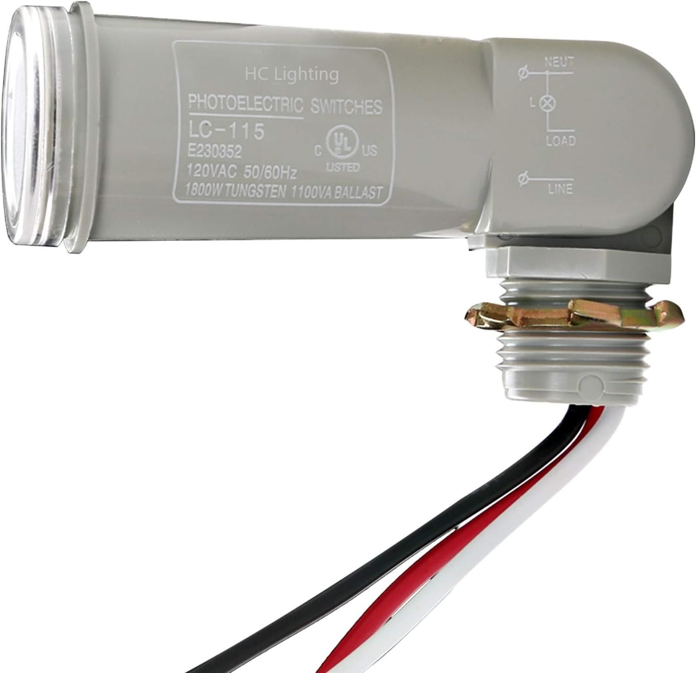 Amazon.com: HC Lighting Raintight Photoelectric Switch (Photocell) in ...