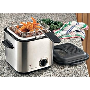 Amazon.com: Deni Stainless Steel Mini Deep Fryer: Kitchen & Dining