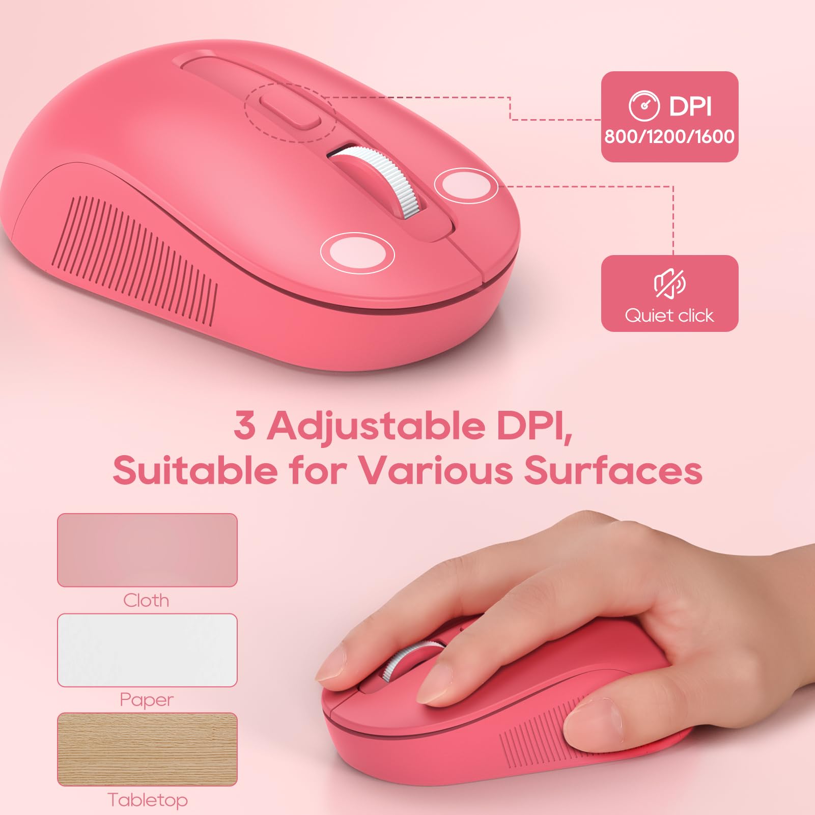 Mua Wireless Keyboard And Mouse Combo Round Keycaps Full Size Retro Typewriter Keyboard With