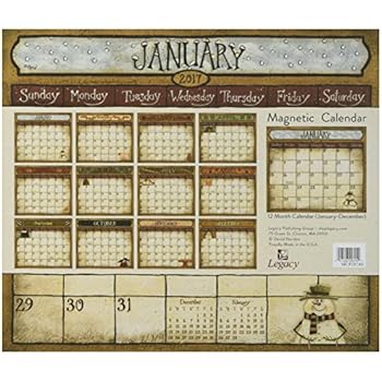 Amazon.com : Magnetic Calendar : Wall Calendars : Office Products