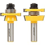 Yonico 12335 3 Bit Raised Panel Cabinet Door Router Bit Set, Ogee Rail ...