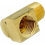 Anderson Metals 50069 Brass Compression Tube Fitting, 90 Degree Elbow, 3/8" Tube OD x 1/2" NPT ...