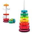 Amazon.com: LUCKFUTURE Educational Spinning Stacking Toys, Rainbow ...