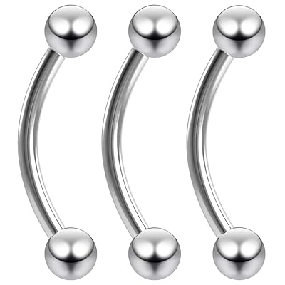 Bling Piercing 3pc 14g Curved Barbell Banana Daith Portugal | Ubuy