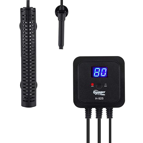 hygger 200 Watt Aquarium Heater with LED Digital Temperature Controller ...