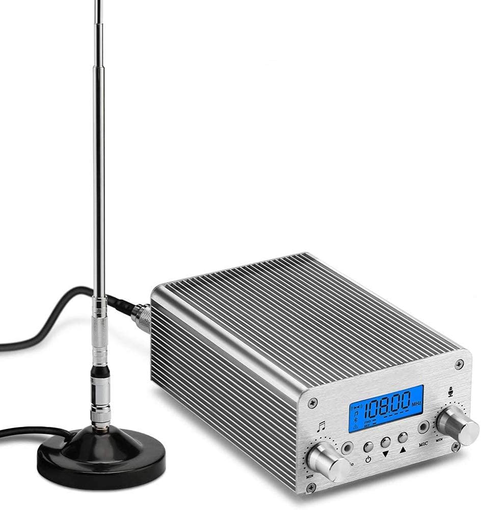 FM Transmitter,15W 87~108MHz FM Radio Broadcast Transmitter for Church ...