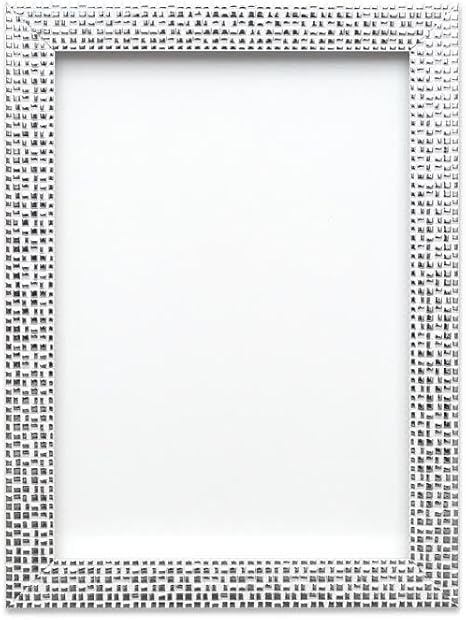 Silver Bling Colour Flat Bright/Mirror effect/Mosaic Photo Frame ...