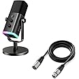 Amazon.com: FIFINE XLR/USB Dynamic Microphone and XLR Cable Set,PC Computer Gaming Streaming Mic ...