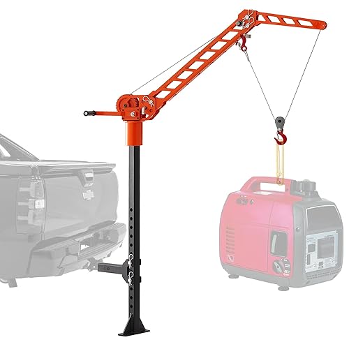 octora Truck Hitch Mounted Crane- 600lbs Load Capacity, 2 Inch Receiver ...