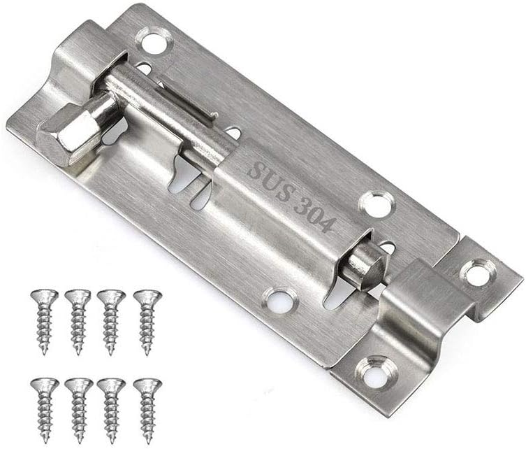 Stainless Steel 304 Sliding Latch Door Lock – 4 inch Heavy Duty Bolt ...