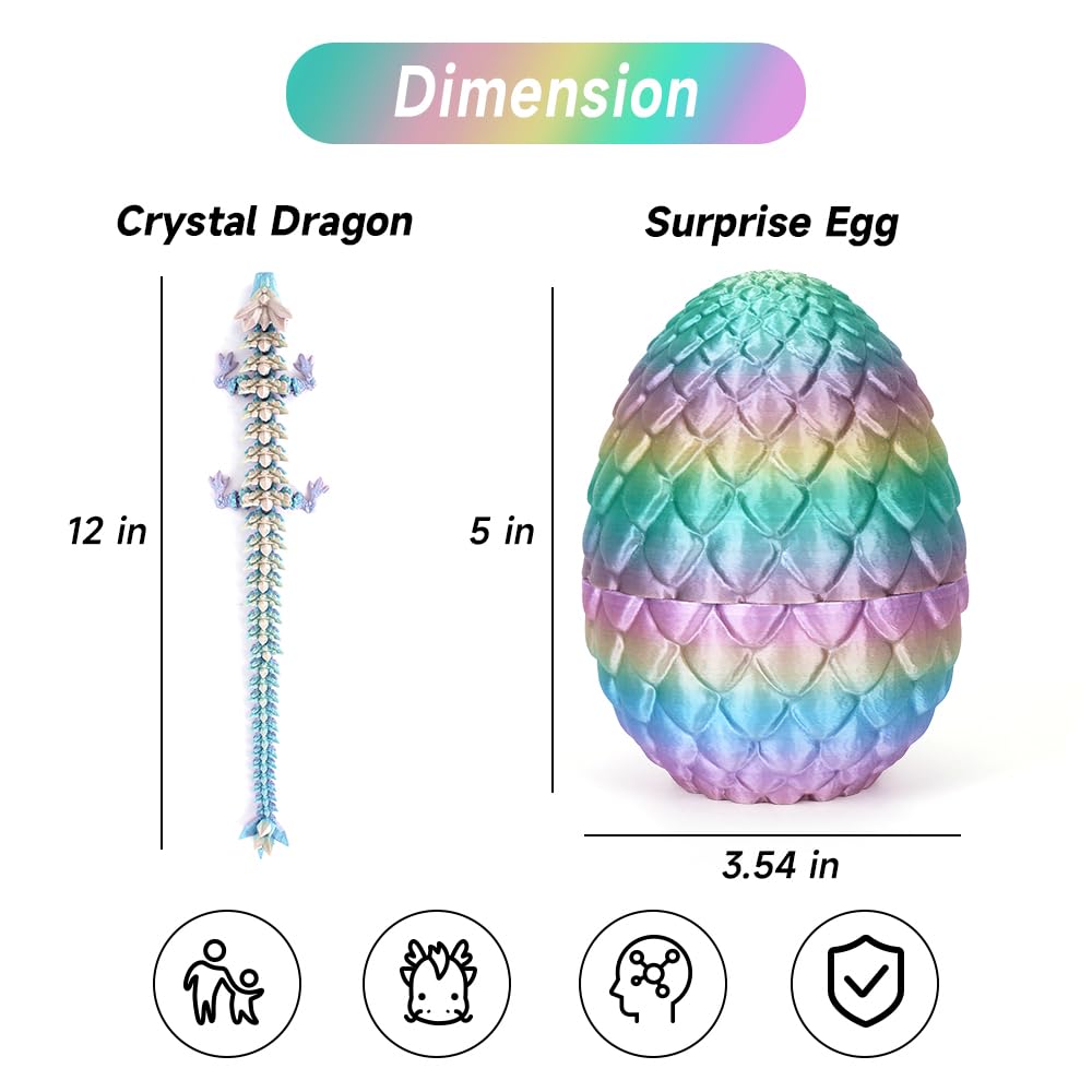 Mua TBOLINE 3D Printed Dragon Egg, Dragon Eggs with Dragon Inside ...