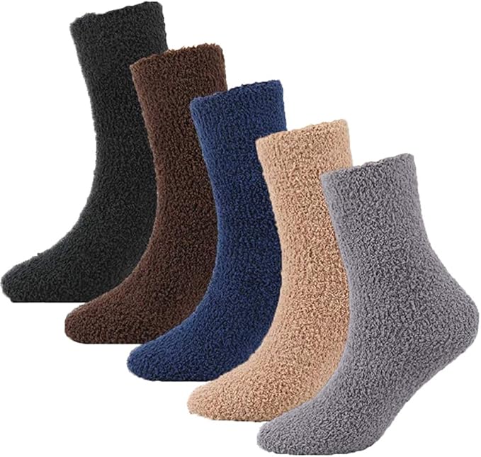 ANGUYA 5 o 6 pares de calcetines suaves para hombre, calcetines ...