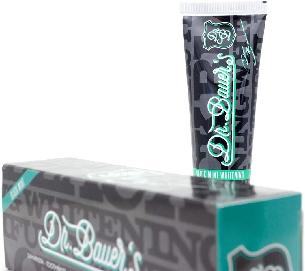 Dr. Bauer Black Mint Whitening Black Toothpaste 75ml with Activated ...