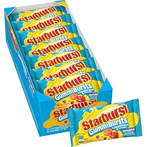 Amazon.com : Starburst Original GummiBurst Candy, 1.5 ounce (24 Single ...