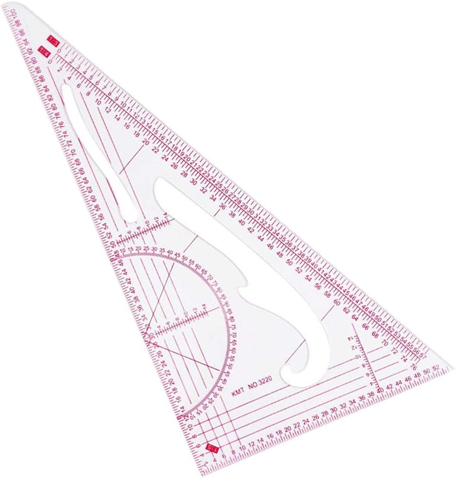 Clothing Fashion Ruler, 4 Pcs French Metric Ruler Plastic Curve Shaped ...