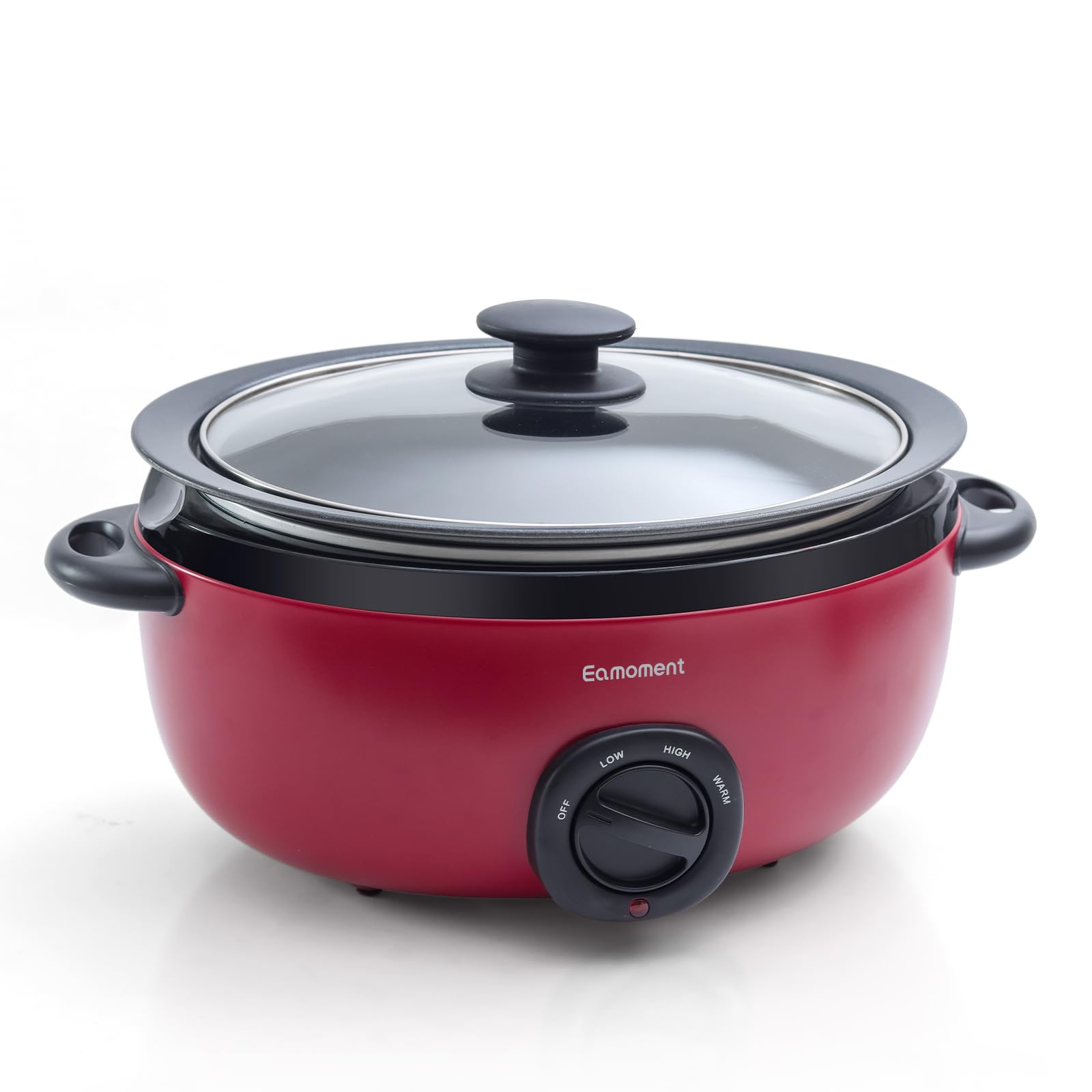 Slow Cooker 6+ Quart Red Uniform Heating,Non Stick Pot,Aluminum,6.5Qt ...