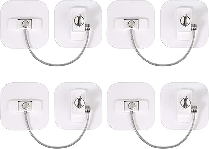 LiNKFOR Freezer Locks 4PCS Refrigerator Locks with Keys Adhesive ...