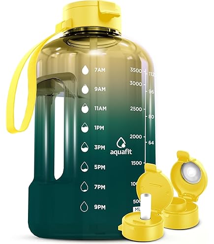 Big Water Jug AQUAFIT 1 Gallon Water Bottle With Time Marker - Togo 128 ...