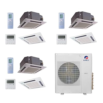 Gree Multi21 Tri-Zone Ceiling Cassette Mini Split Chile | Ubuy