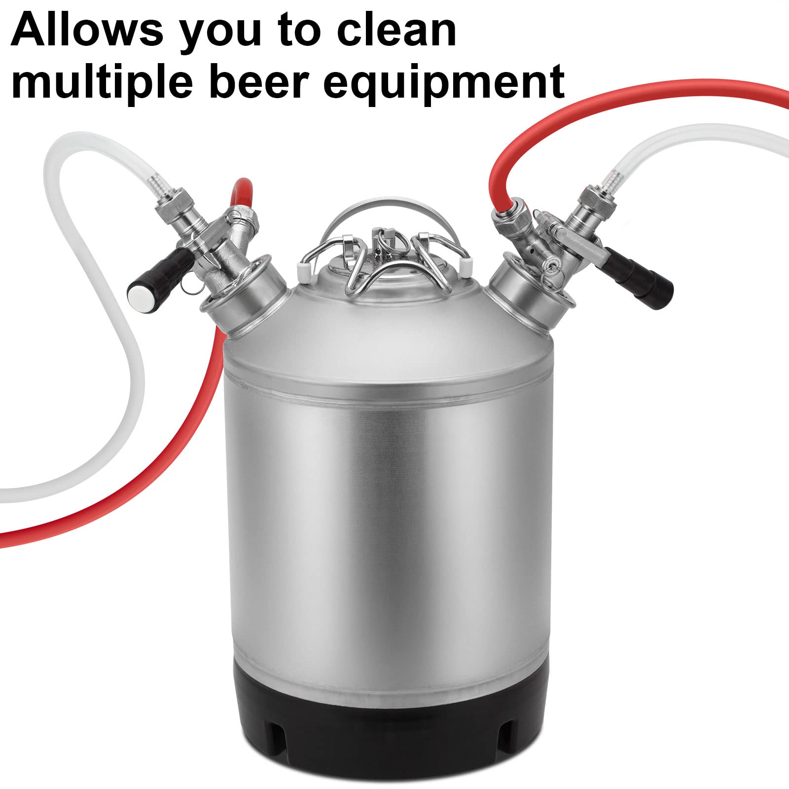 Mua 2.5 Gallon Cleaning Keg, Dual Head-Sankey D Ports, Wash Out Keg ...