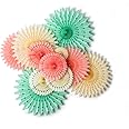 Amazon.com: Hanging Honeycomb Paper Fans Party Decoration Assorted ...