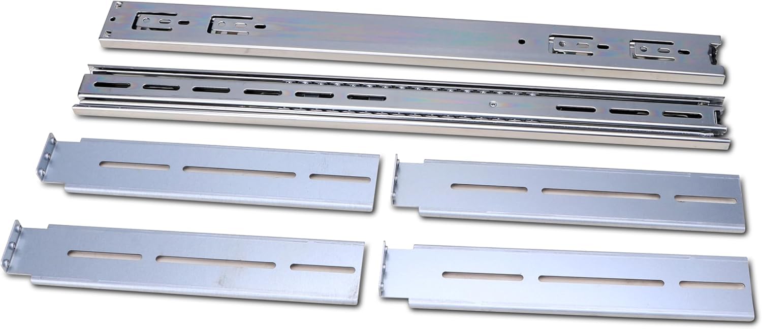Rosewill Sliding Chassis Rail Kit for 2U to 5U Chassis (Adjustable 20 ...