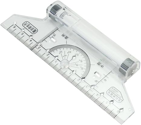 Multi-purpose Metric Rolling Ruler Measuring Protractor Drawing Tool ...