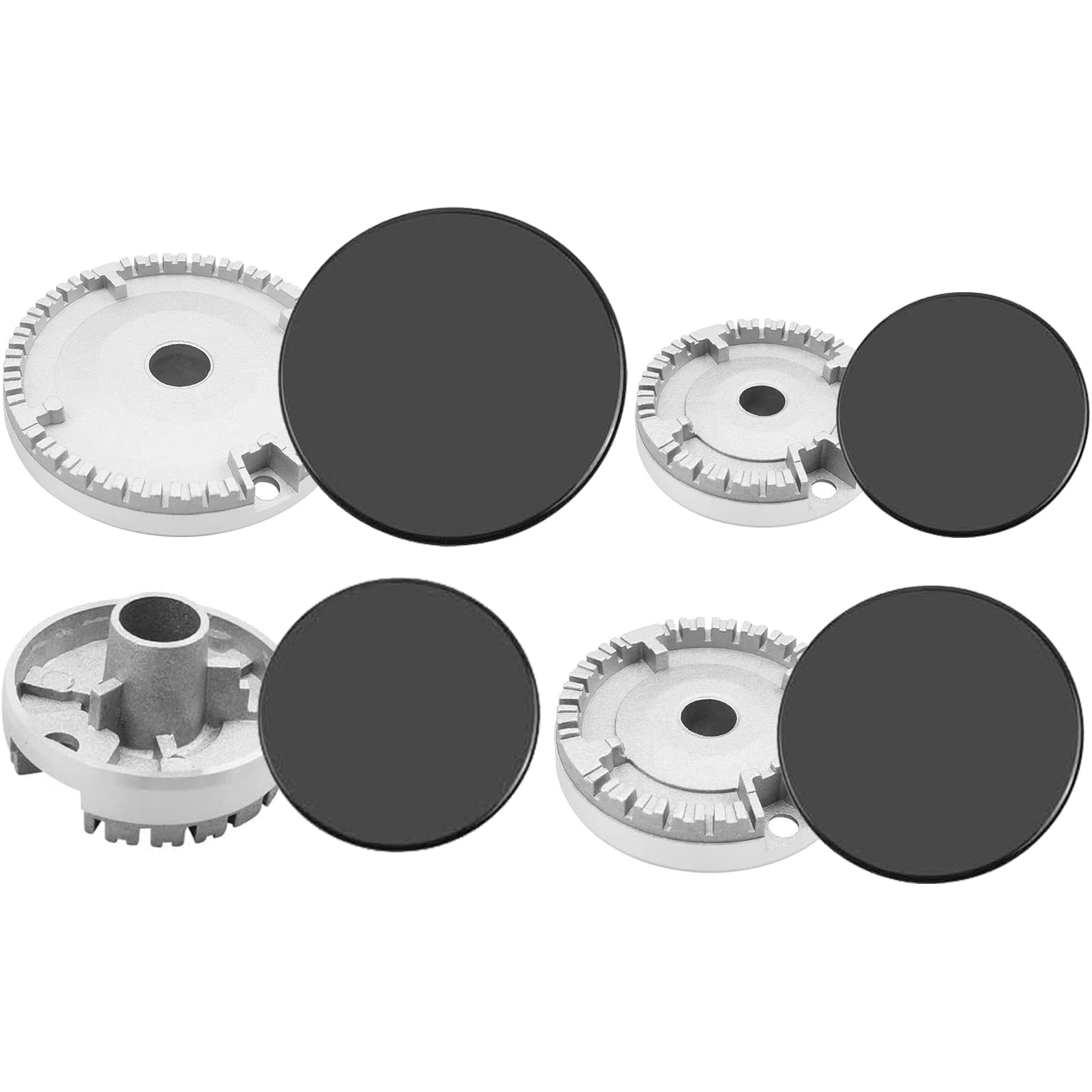Gas Stove Burner Caps Set: Burner Gas Cooker Hat Set of 4,High Cooking ...