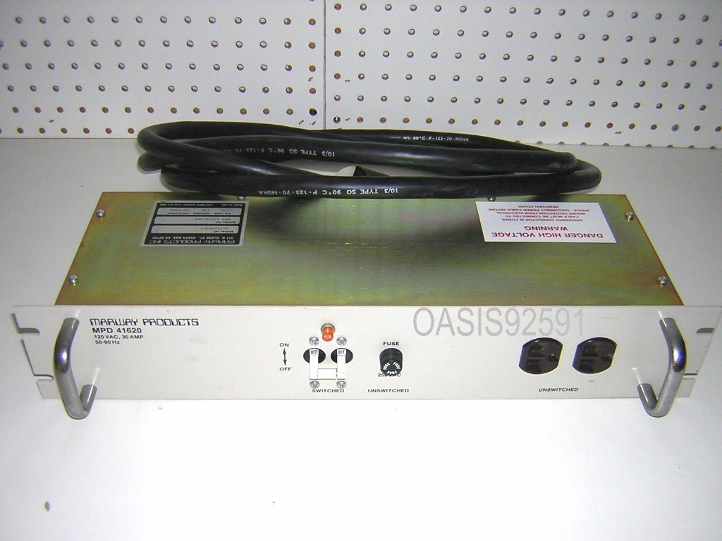 Marway Products MPD 41620 Power Distribution System 120 Vac 30Amp 50/60Hz T18898: Mechanical ...