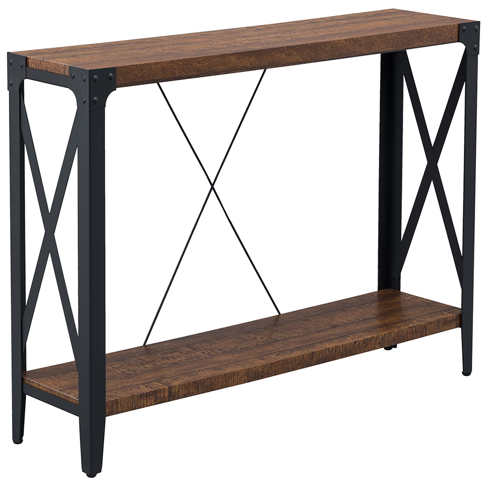 Buy OKD Console Table, 46 Inch Industrial Narrow Entryway Table ...