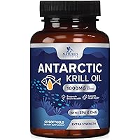 Amazon.com: Antarctic Krill Oil 1000mg, Omega-3s EPA, DHA, with Astaxanthin Supplement Sourced ...