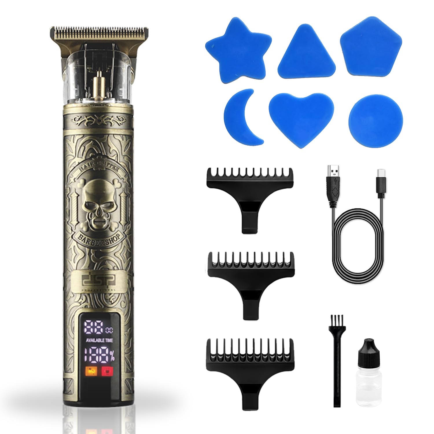 Mua DSP Cordless Men's Beard Trimmer - Zero Gap, LED, Type-C Quick ...