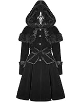 Punk Rave Jacket Frock Coat Black Velvet Gothic Steampunk VTG Victorian ...