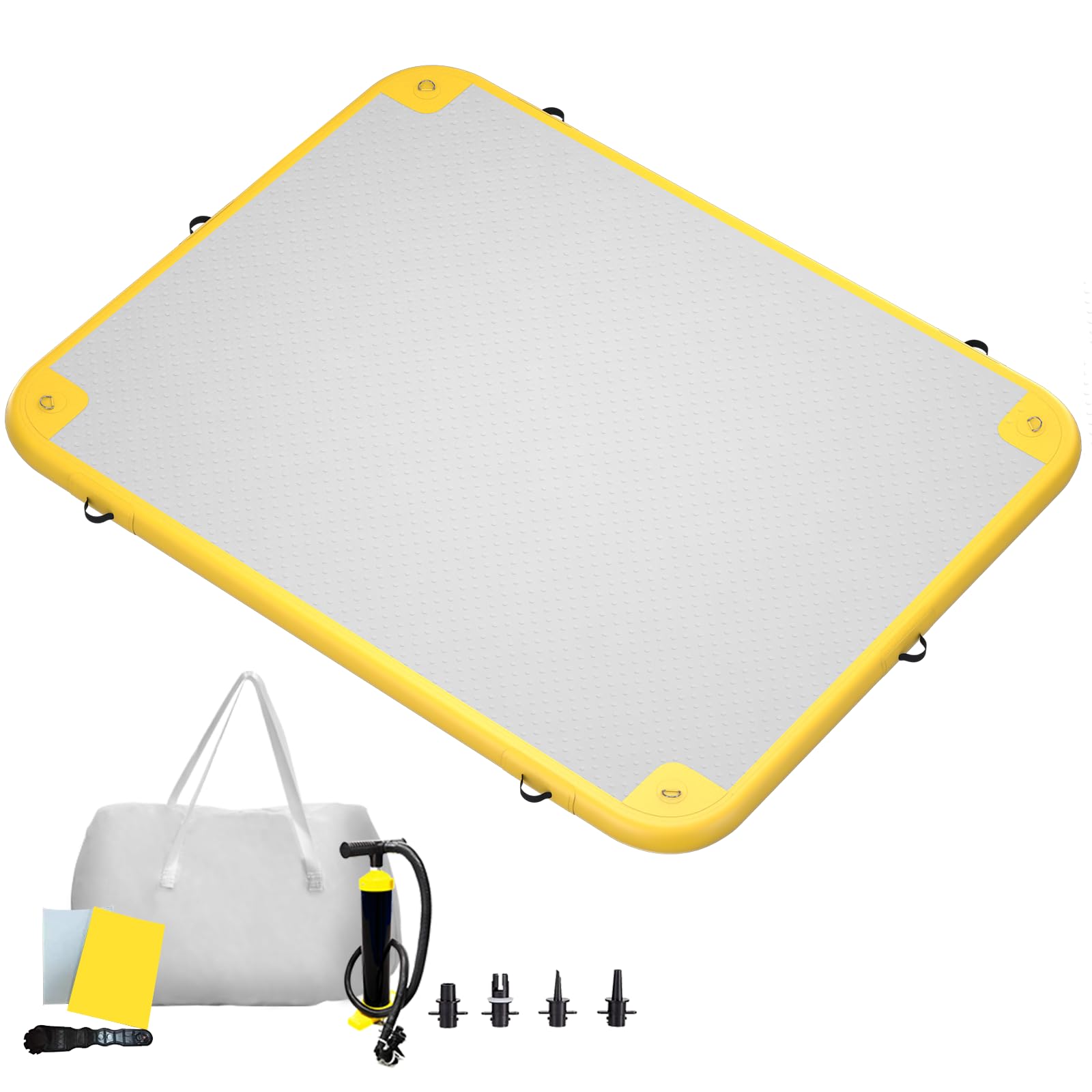 GONFLABLE Inflatable Floating Dock, 10x6ft Inflatable Swimming Water ...